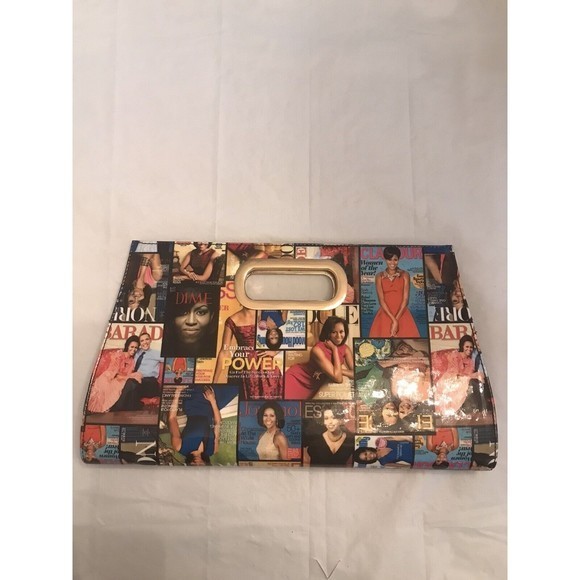 Unbranded | Bags | Michelle Obama Magazine Purse Clutch Color Chain ...